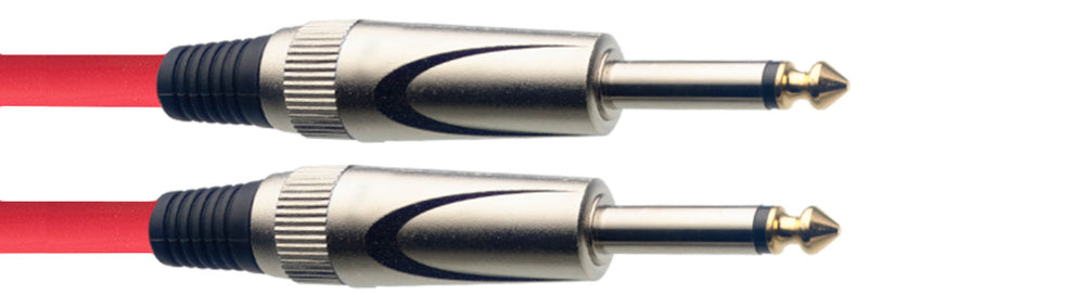 Stagg Instrument Cable, 6m (20'), Heavy-duty Connectors - Red – The ...